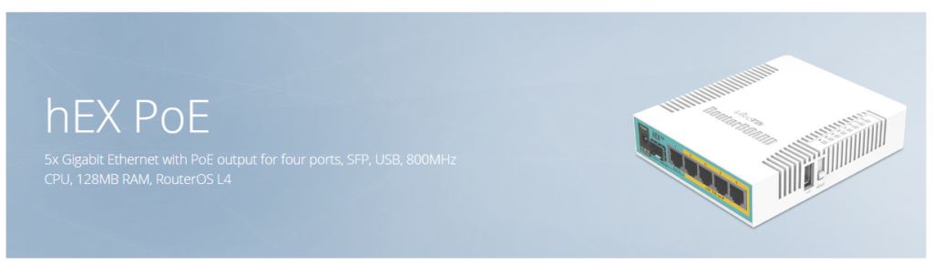 MikroTik HEX PoE RB960PGS Powerful Gigabit PoE Router With SFP Port For ...
