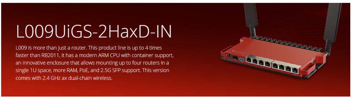 MikroTik L009UiGS-2HaxD-IN | Powerful Dual-Band Router With SFP+ And ...