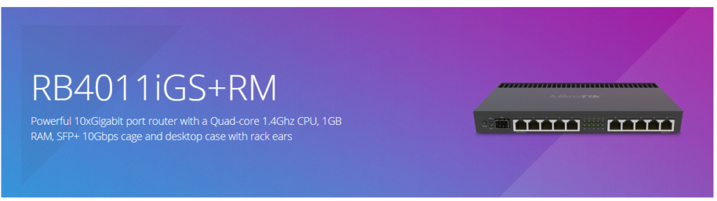 MikroTik RB4011iGS+RM – Powerful 10-Port Gigabit Router With SFP+ And ...