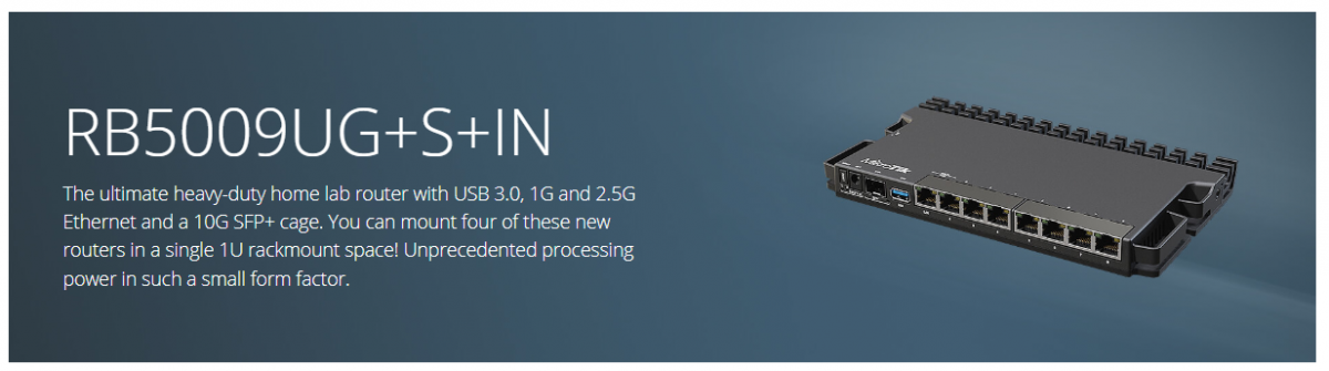 MikroTik RB5009UG+S+IN High-Performance Gigabit Router With SFP+ And ...