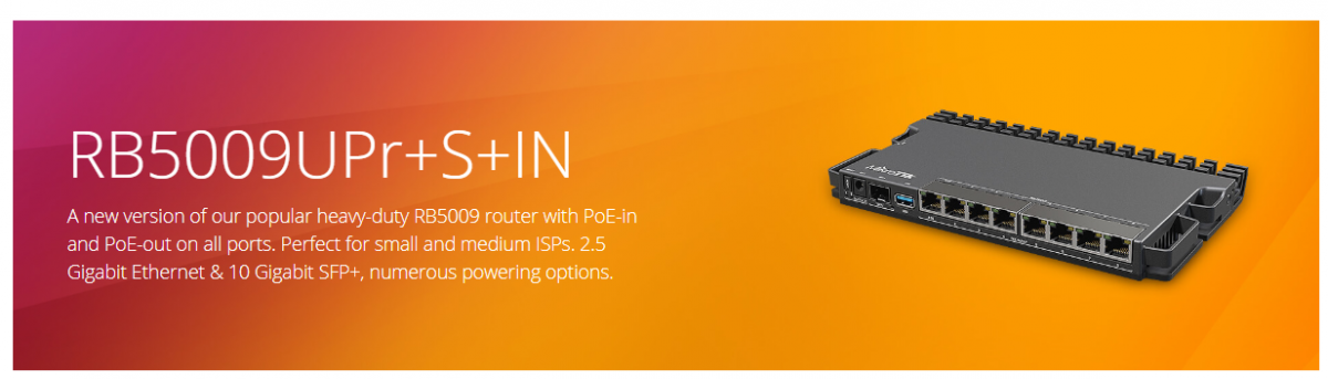 MikroTik RB5009UPr+S+IN | Ultimate PoE-Powered Gigabit Router With 10G ...