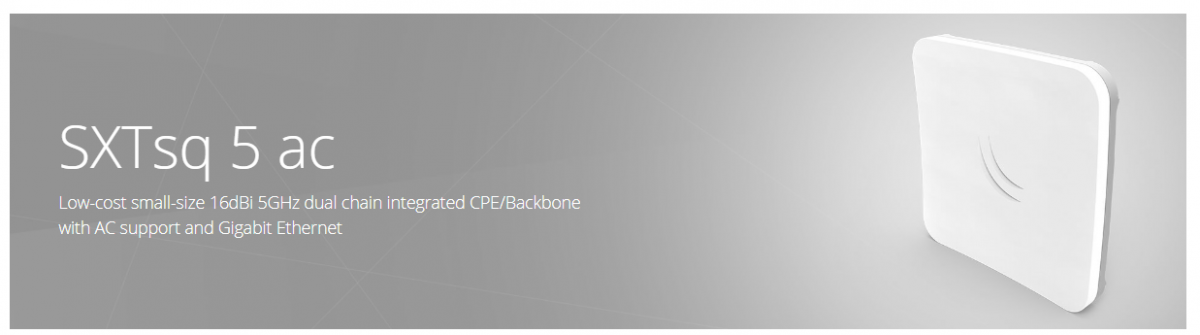 Mikrotik SXTsq 5 AC RBSXTsqG-5acD – Long-Range 5 GHz Wireless CPE For ...