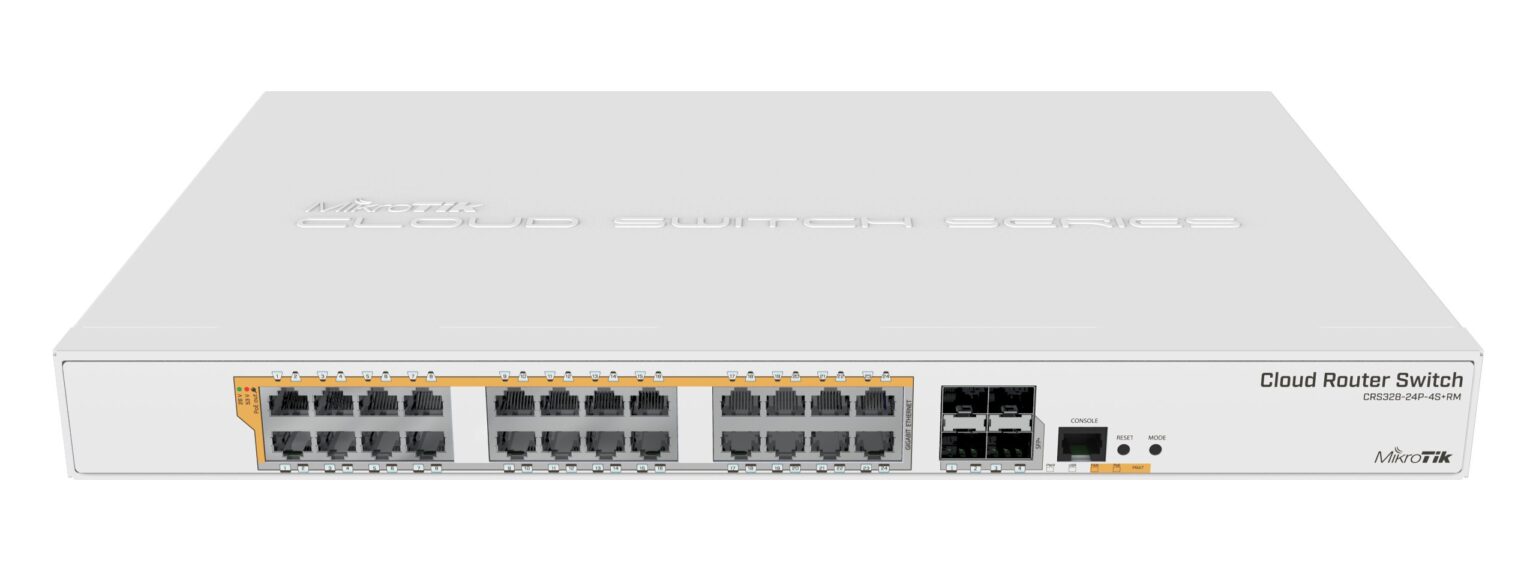 MikroTik CRS328-24P-4S+RM | 24-Port PoE+ Gigabit Switch With 4 SFP+ ...