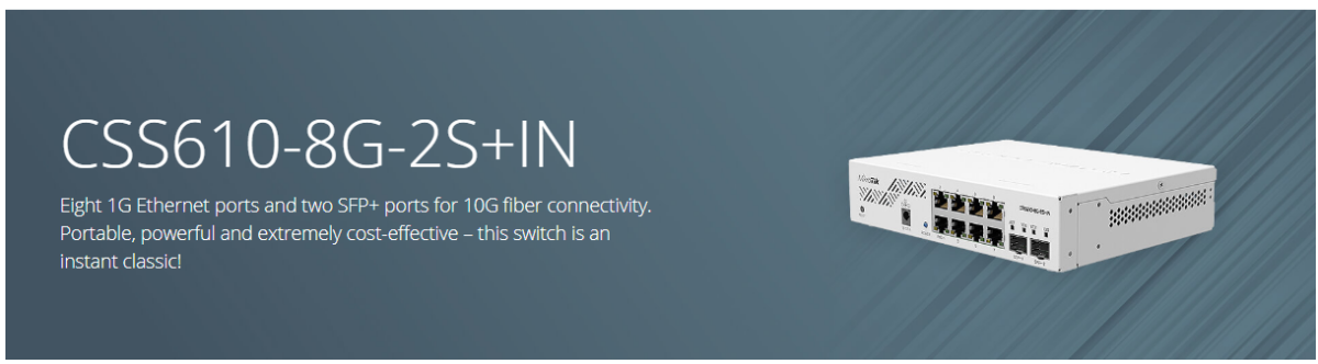 MikroTik CSS610-8G-2S+IN Ultra-Powerful Managed Switch – 8 Gigabit ...