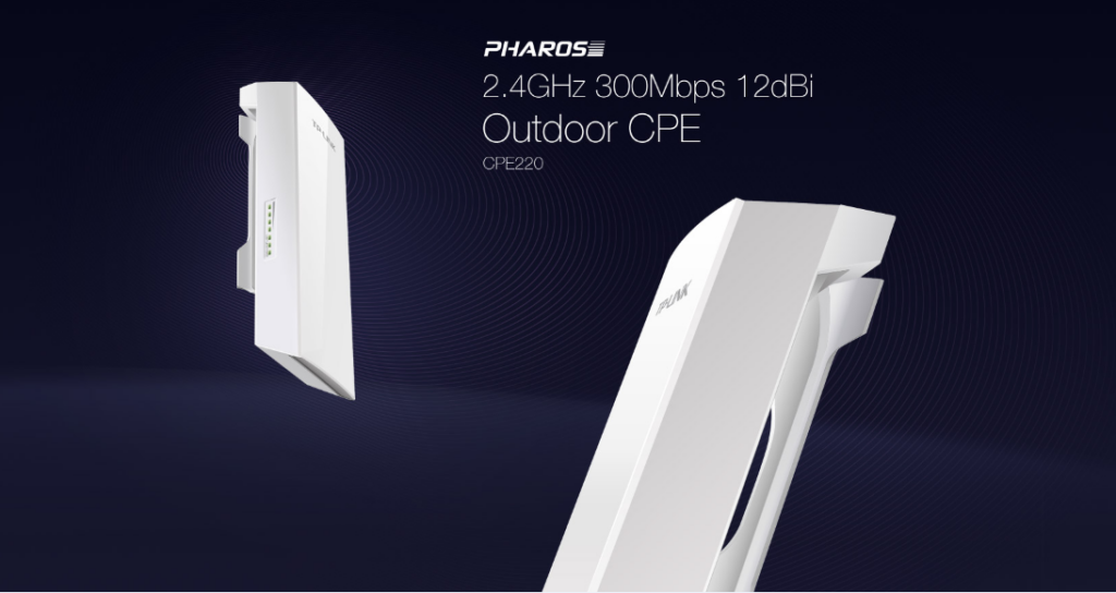 TP-Link CPE220 2.4GHz 300Mbps 12dBi Outdoor CPE - FGTECH STORE