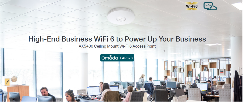 TP-Link EAP670 WiFi 6 AX5400 Wireless 2.5G Ceiling Mount Access Point ...