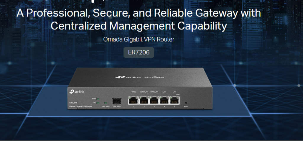 TP-Link ER7206 SafeStream Gigabit Multi-WAN VPN Router With One SFP ...