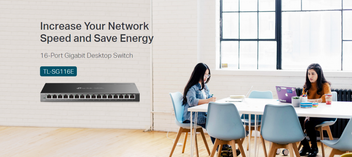 TP-Link TL-SG116E | 16-Port Gigabit Easy Smart Switch - FGTECH STORE