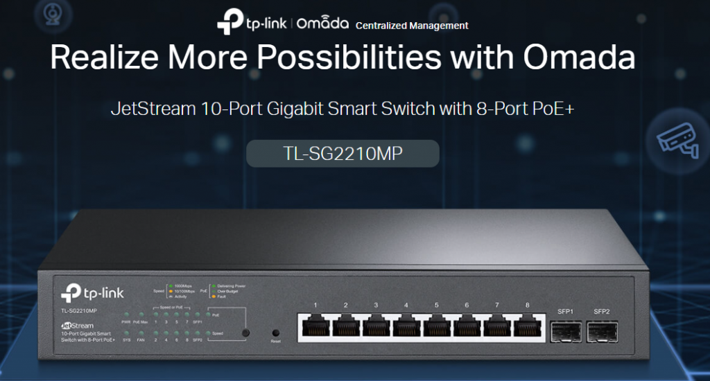 TP-Link TL-SG2210MP JetStream 10-Port Gigabit Smart Switch With 8-Port ...