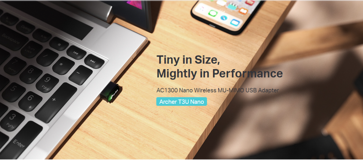 TP-Link Archer T3U Nano AC1300 Nano Wireless MU-MIMO USB Adapter ...