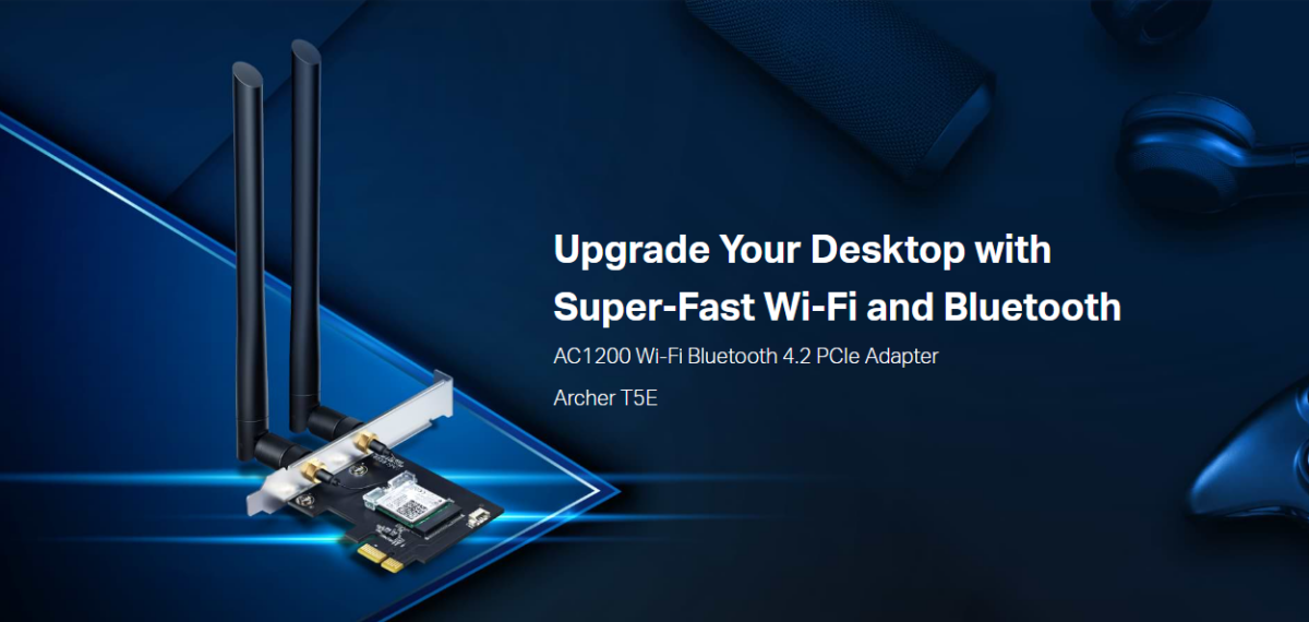 TP-Link Archer T5E AC1200 Wi-Fi Bluetooth 4.2 PCIe Adapter - FGTECH STORE