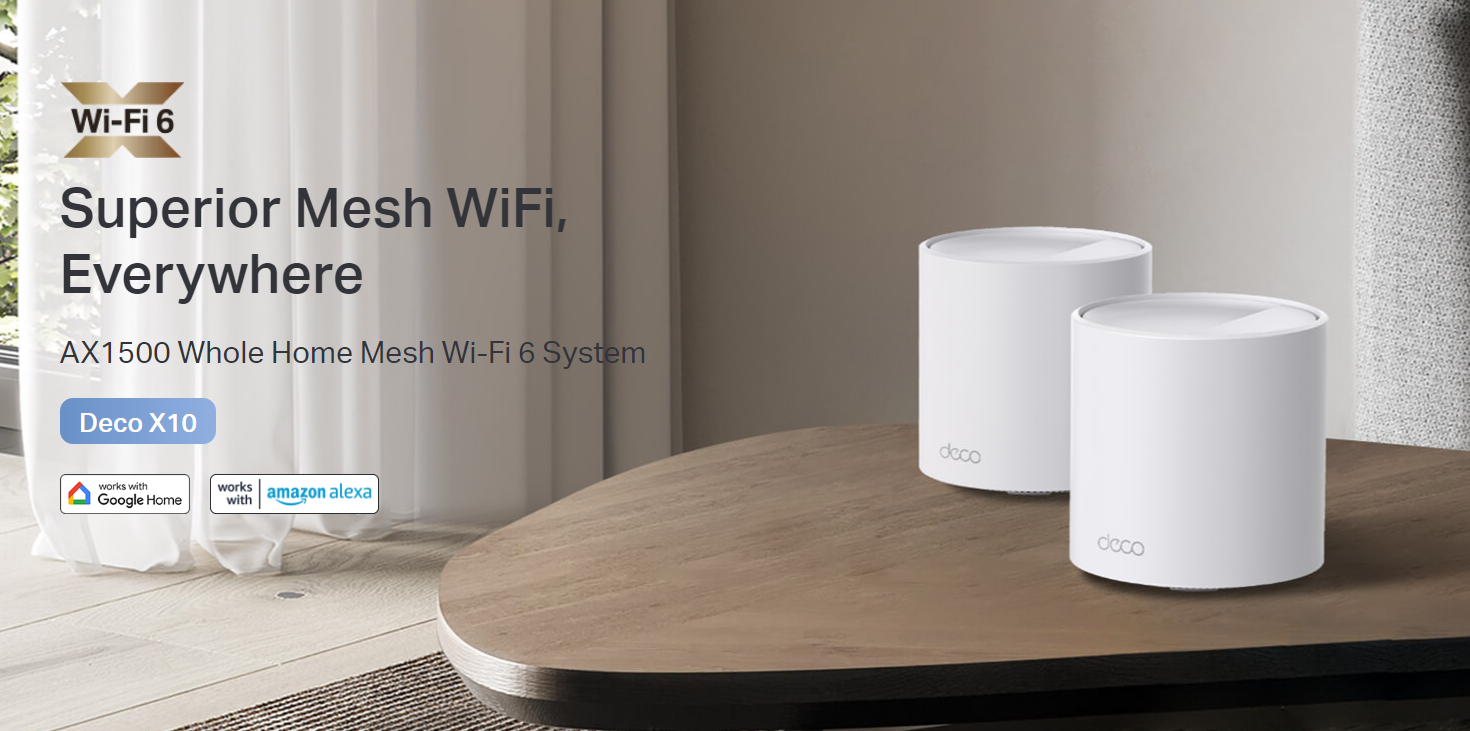 Home Depot TP-Link Deco X10(3-pack) AX1500Mbps Whole Home Mesh WiFi 6 ...